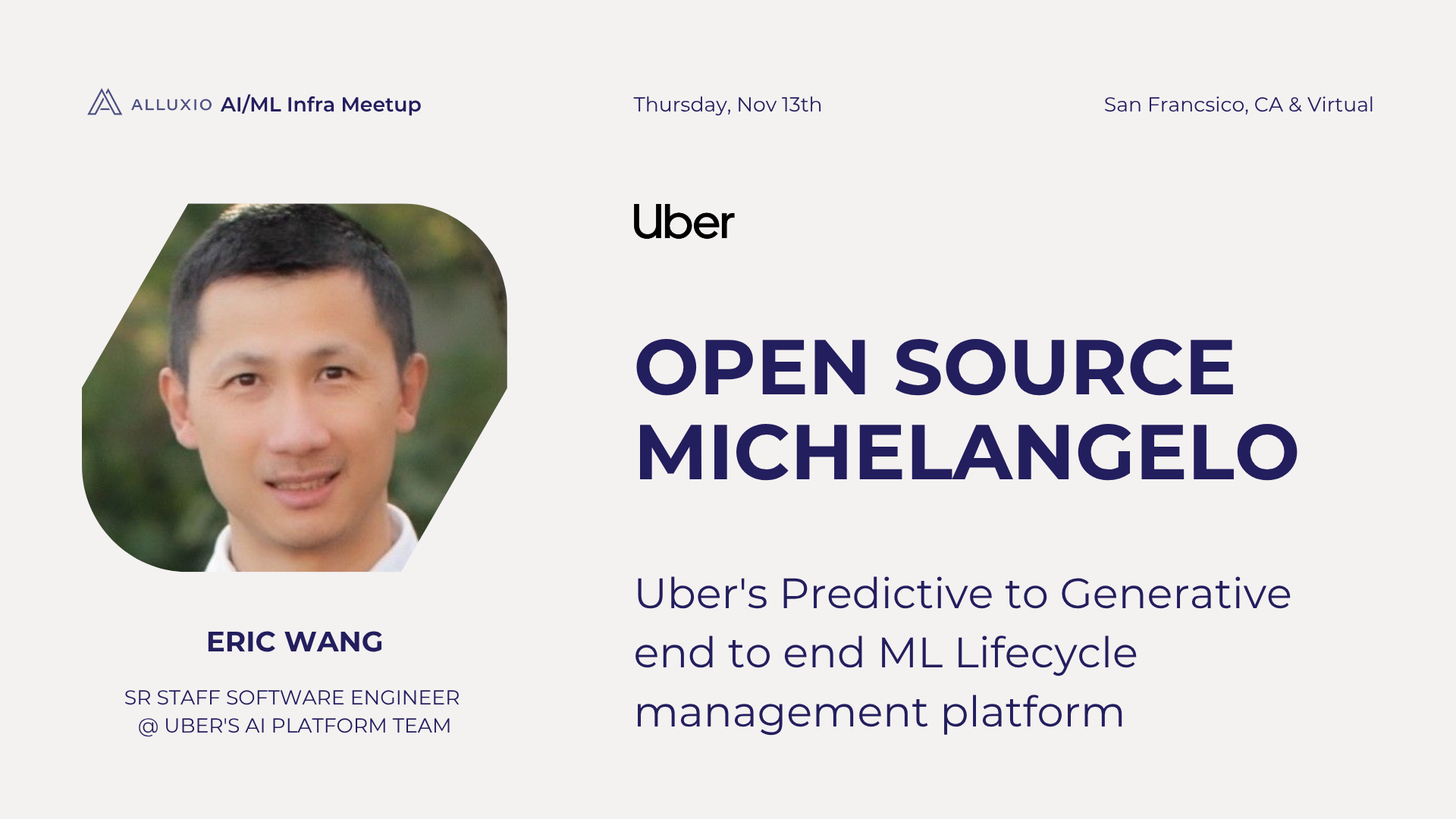 AI/ML Infra Meetup On-demand | Open Source Michelangelo: Uber's Predictive to Generative end to ...